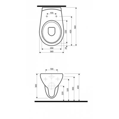 KOLO IDOL fali mélyöblítésű WC-kagyló KOLO - Fürdőszobamarket Webáruház